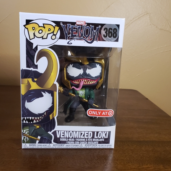 Other | Nib Collectible Funko Pop Marvel Venom 368 Venomized Loki Only ...